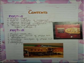 Business Studies Project On Pizza Hut By Parv Poddar | PPTX