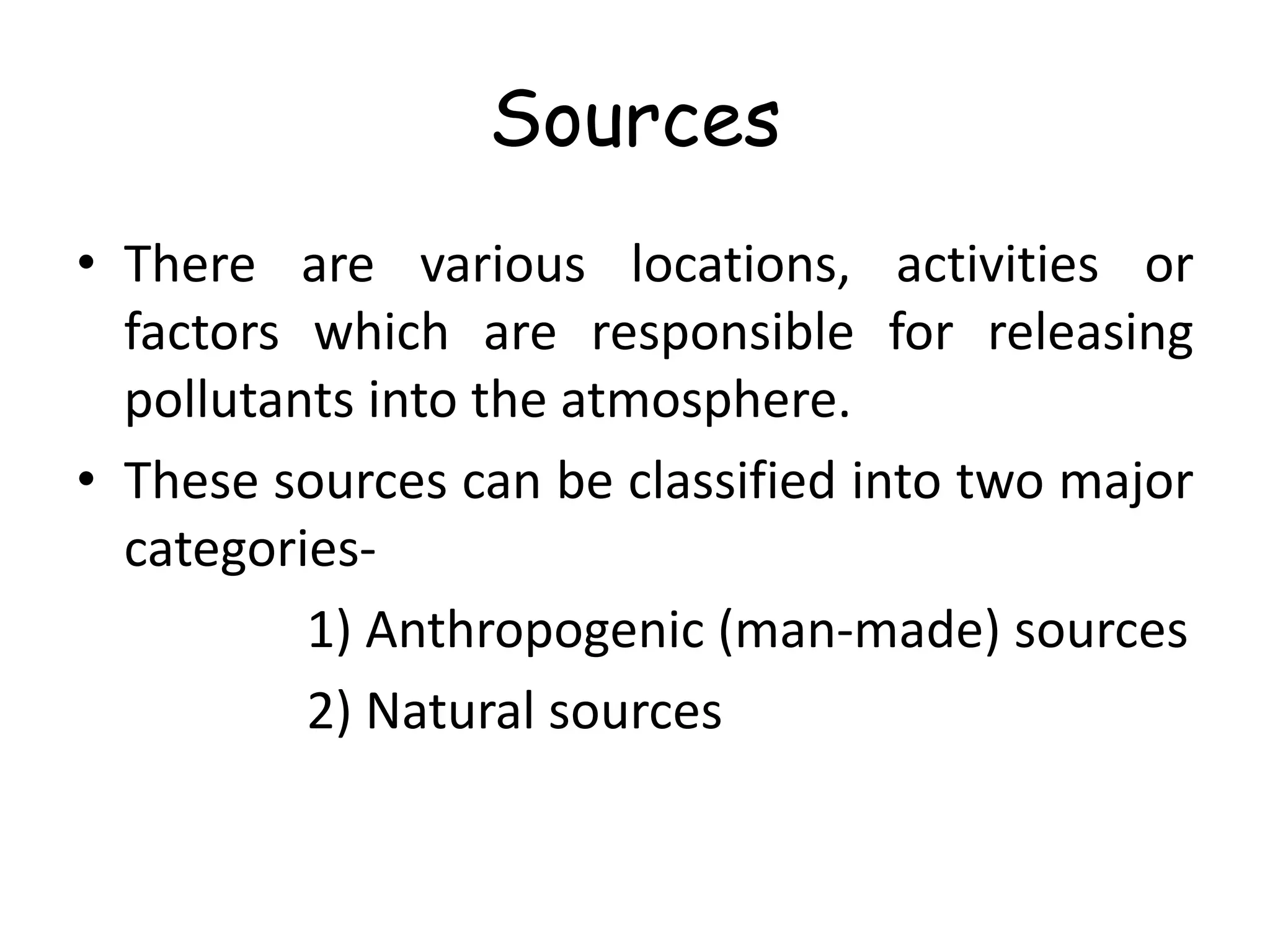 Air Pollution (slide presentation) | PPTX