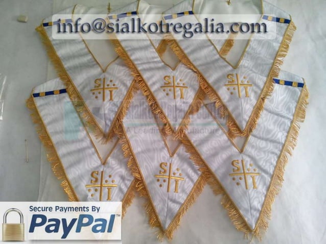 Masonic French rite Collar white | PPTX