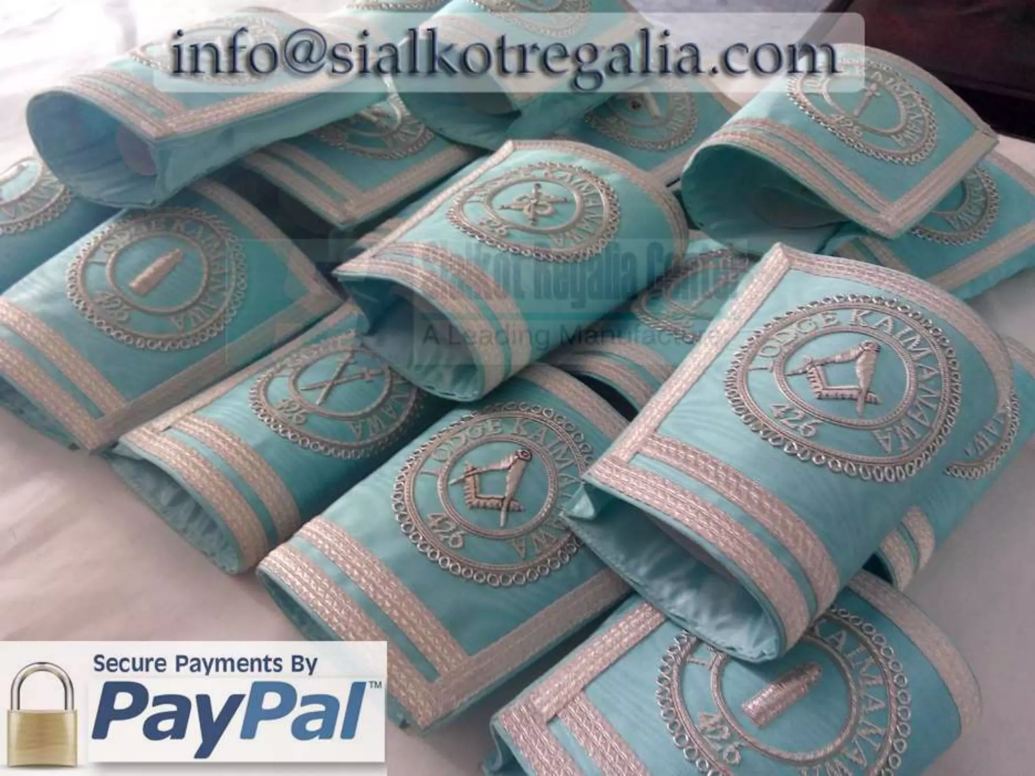 Masonic Craft Gauntlet set Senior Warden | PPT