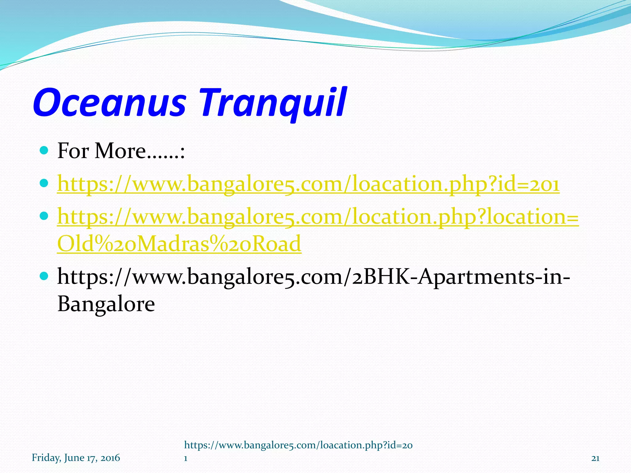 Oceanus Tranquil | PPTX