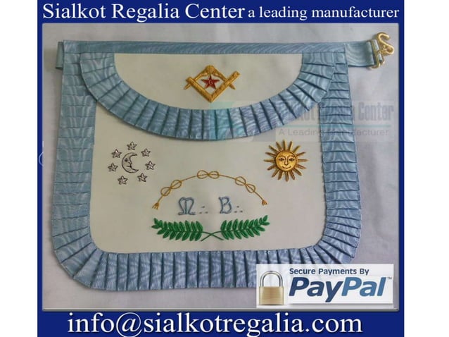 French rite Traditional Master Mason Apron | PPT