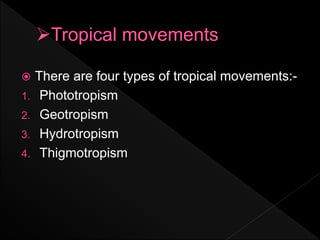 Movement in plants and animals | PPT