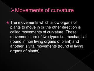 Movement in plants and animals | PPT