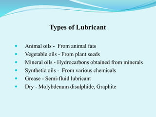 Lubrication ppt. | PPTX