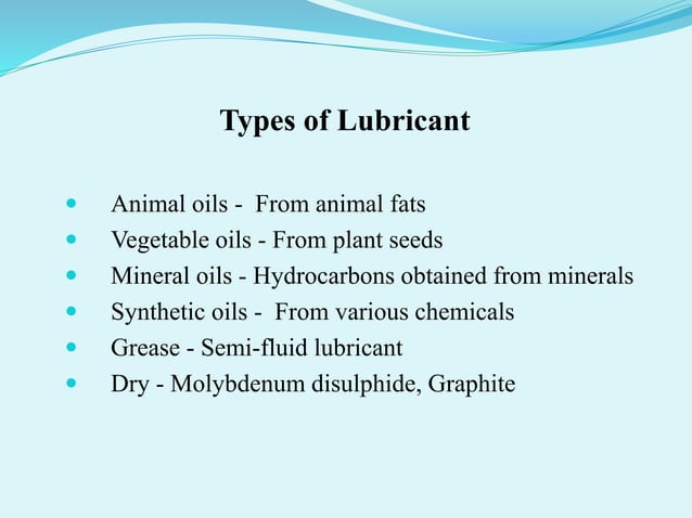 Lubrication ppt. | PPTX
