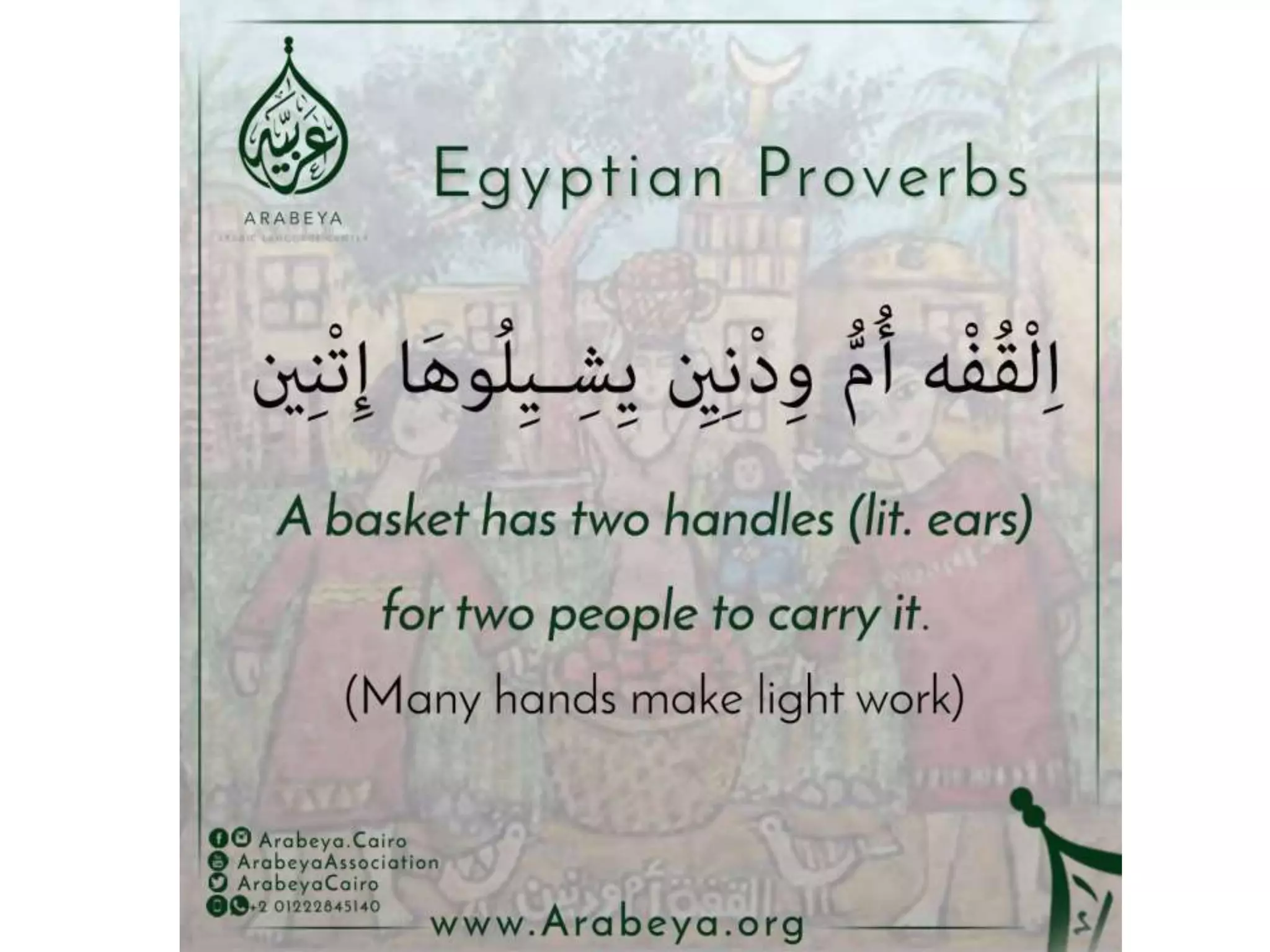 Egyptian proverbs from Arabeya | PPTX