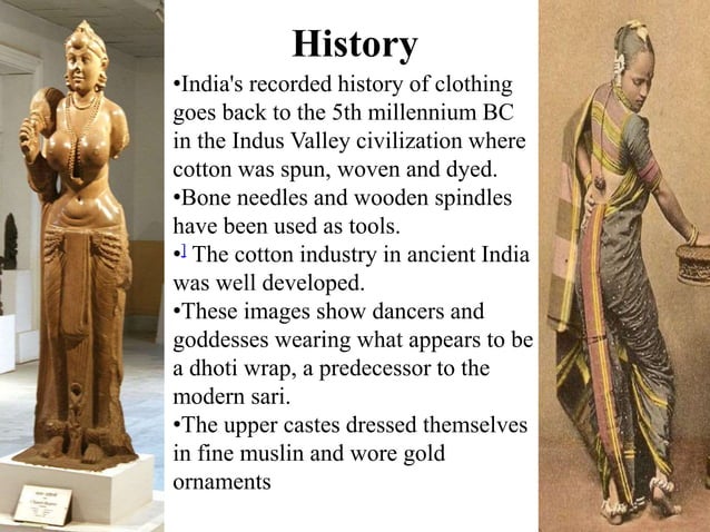 Indian fashion from ancient to modern | PPTX