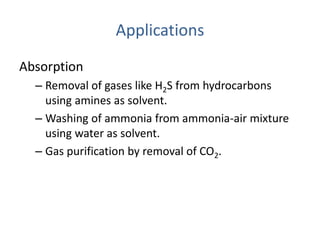 Absorption and Stripping - mass transfer | PPTX