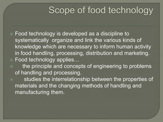 food technology | PPTX