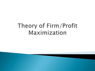 Theory of the firm | PPTX