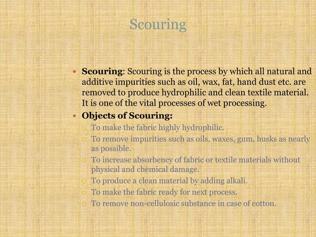 Scouring | PPTX