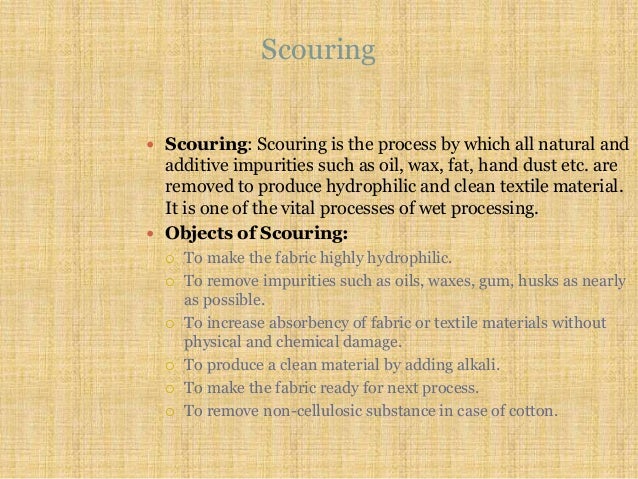 Scouring