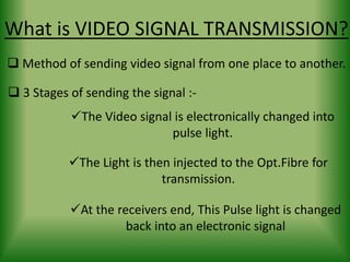 VIDEO SIGNAL USING FREQUENCY DIVIDION MULTIPLEXING TECHNIQUE. | PPT