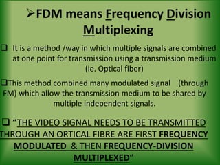 VIDEO SIGNAL USING FREQUENCY DIVIDION MULTIPLEXING TECHNIQUE. | PPT