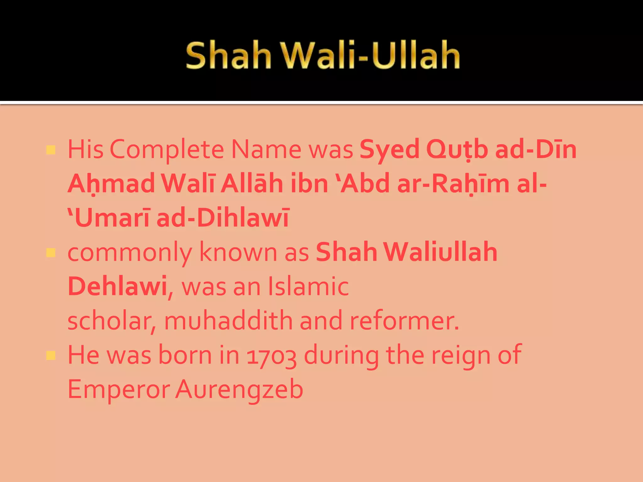 Revival of Islam | PPTX