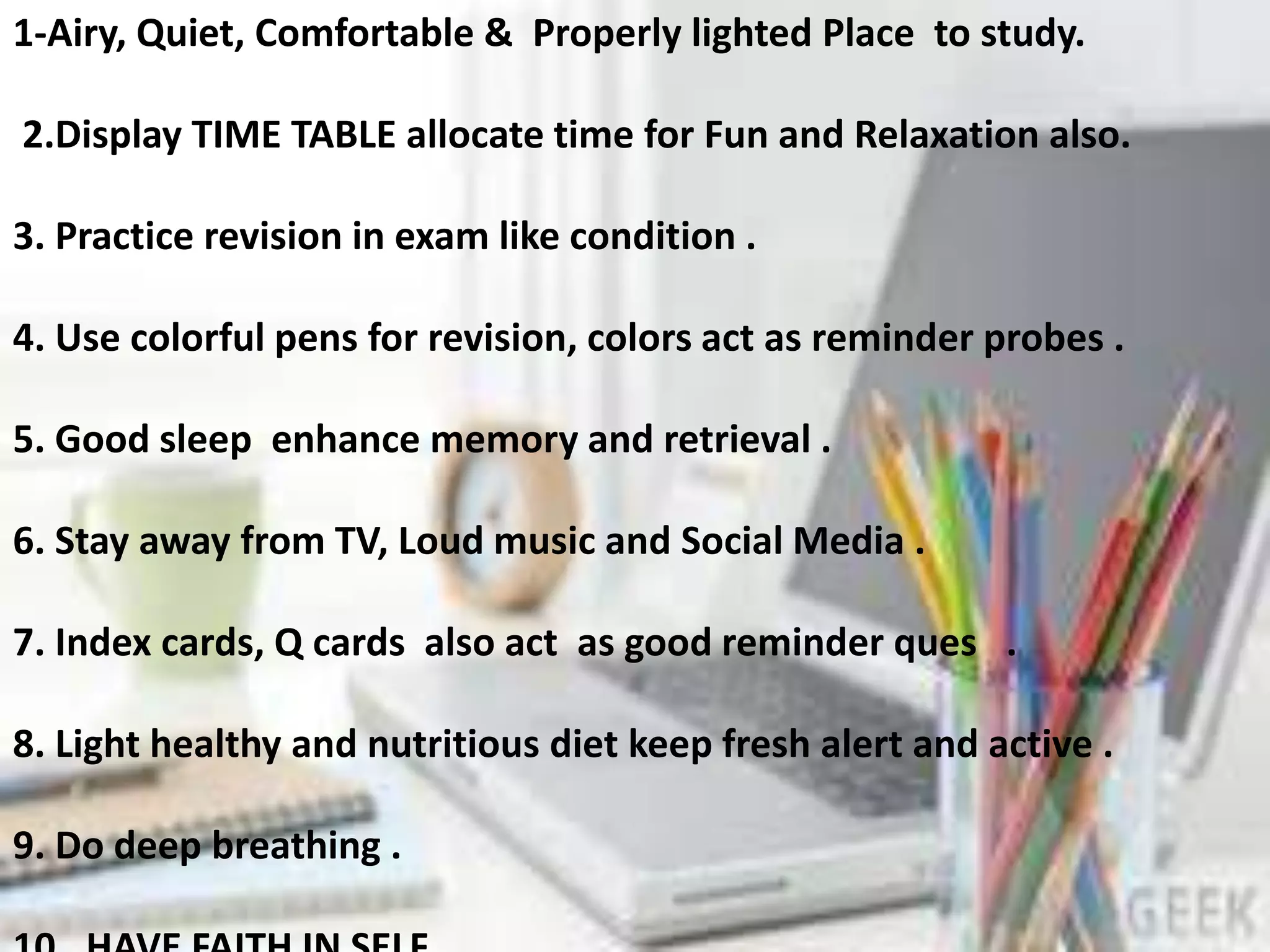 TIPS for Board Exam Students and Parents | PPTX