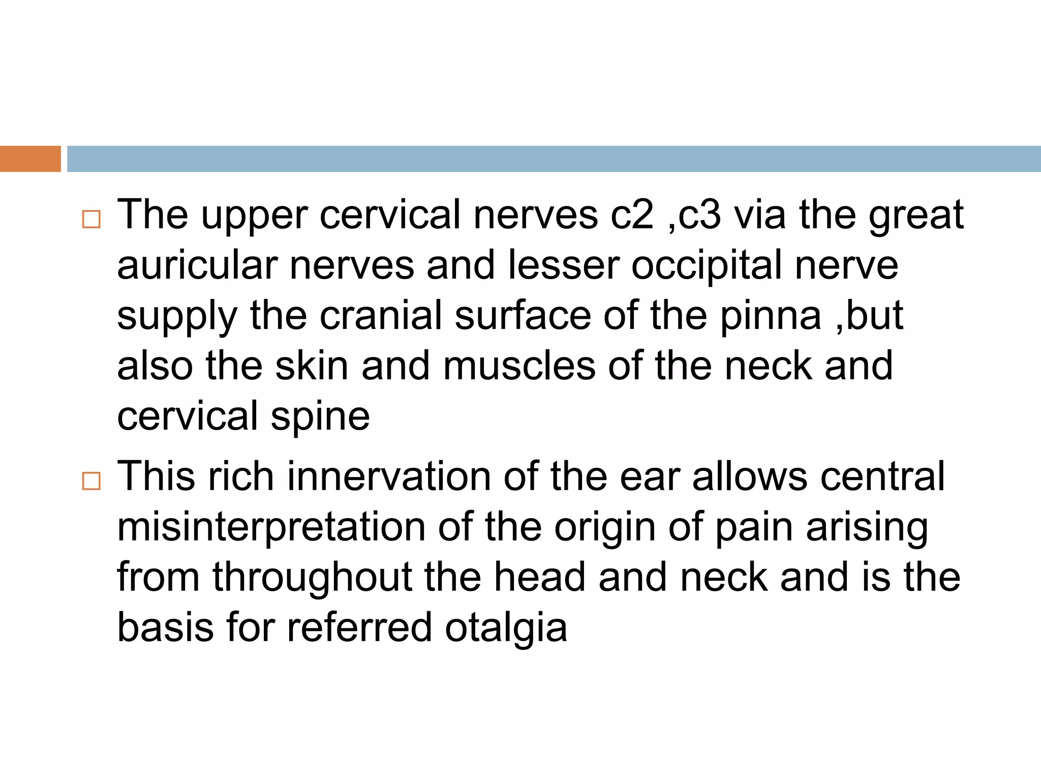 otalgia causes and management | PPTX