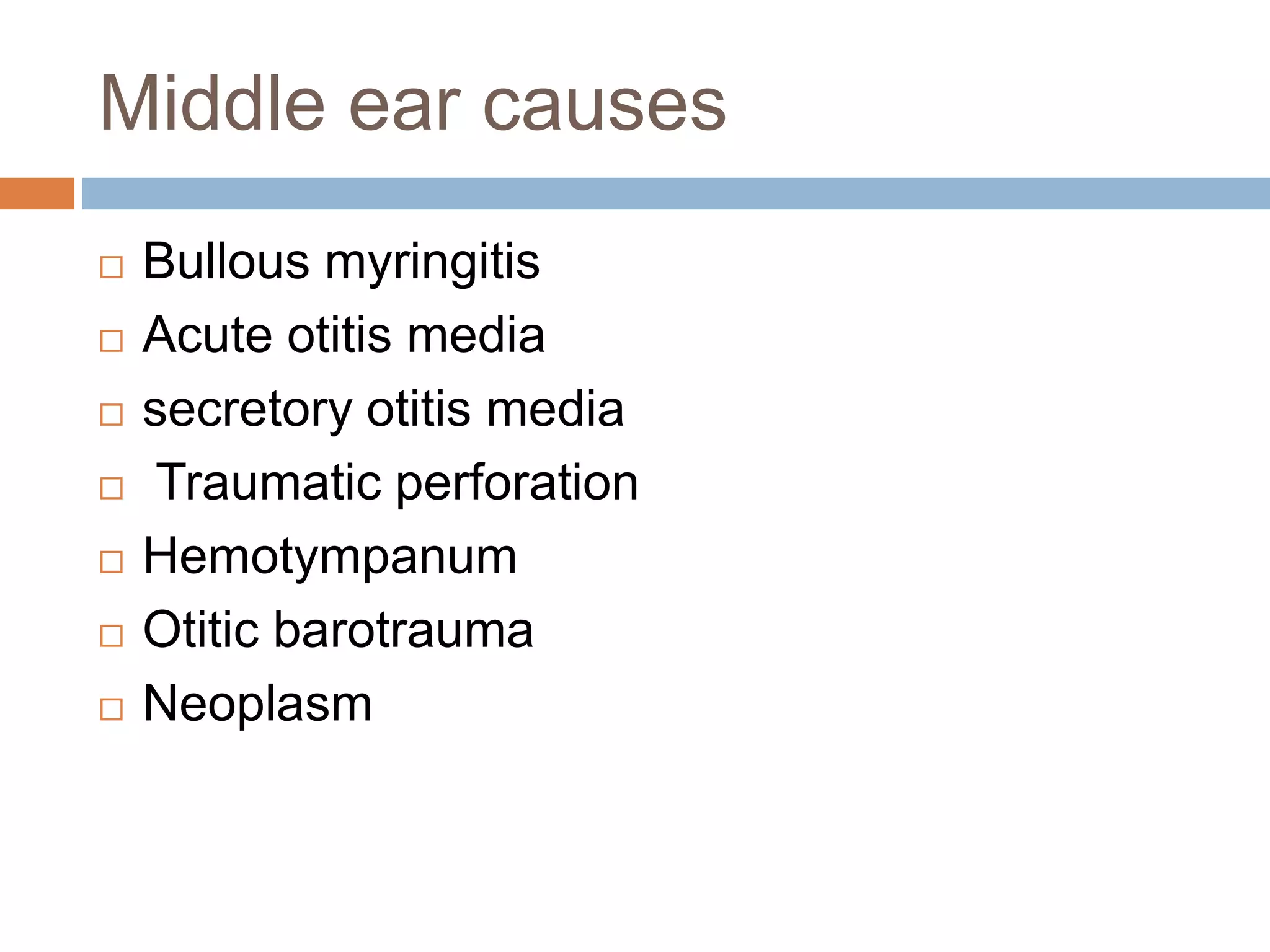 otalgia causes and management | PPTX