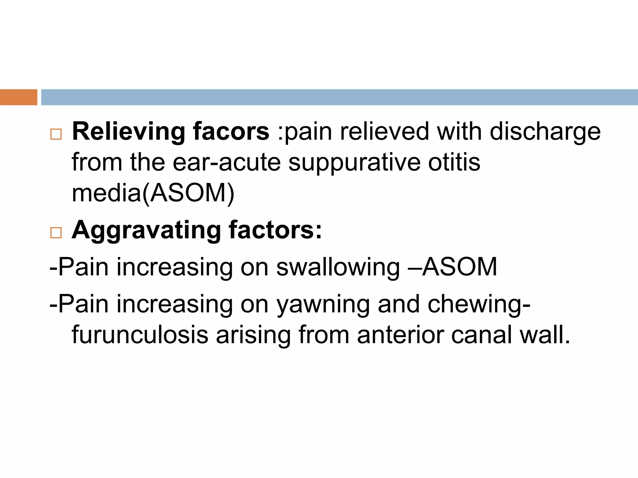 otalgia causes and management | PPTX