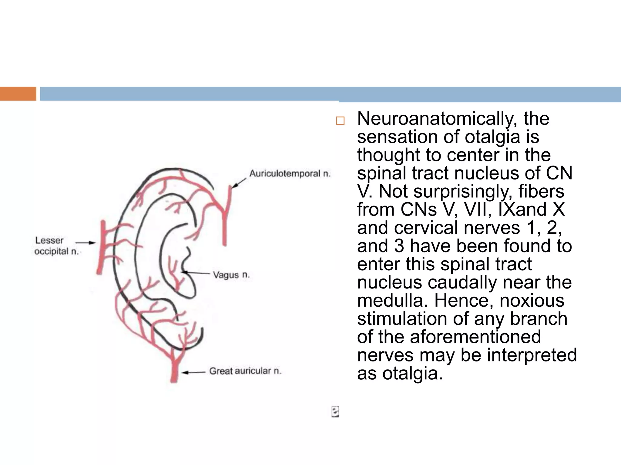 otalgia causes and management | PPTX