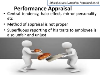 Ethical Issues in Human Resource Management | PPSX