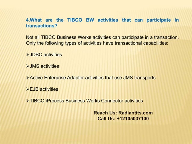 Tibco online training | PPT