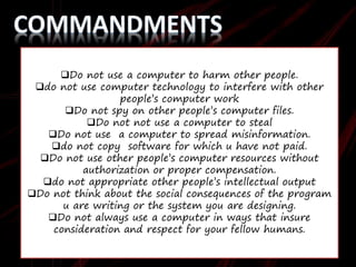 computer ethics | PPTX