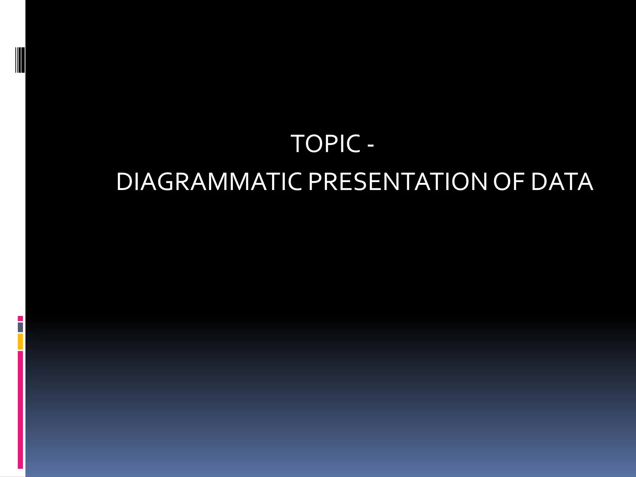 DIAGRAMMATIC PRESENTATION OF DATA | PPTX | 3-D Graphics | Computer ...