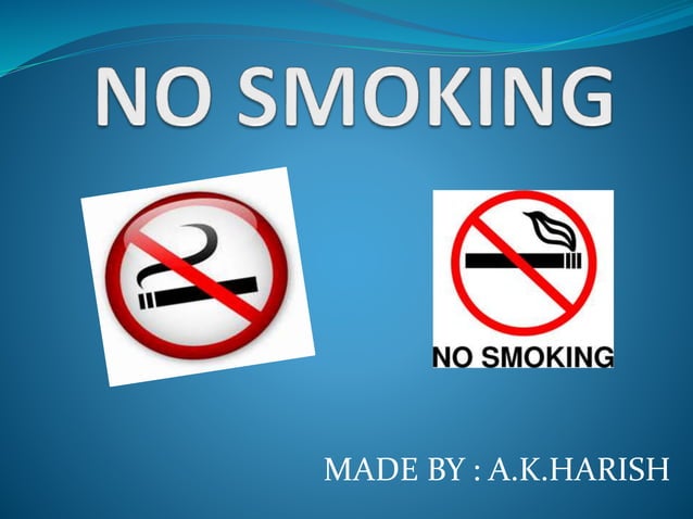 NO SMOKING | PPTX