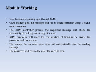 Embedded based car parking system | PPTX