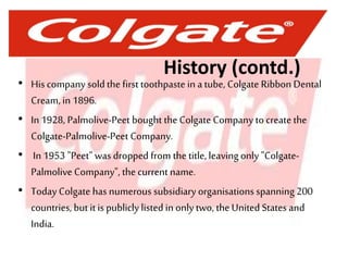 colgate palmolive case study | PPTX | Oral care | Personal Care