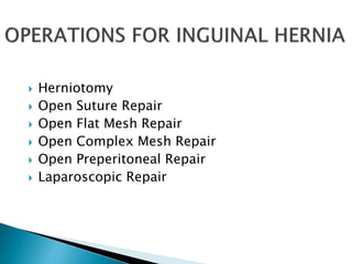 Open hernial repair | PPTX