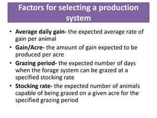 Beef production system | PPTX