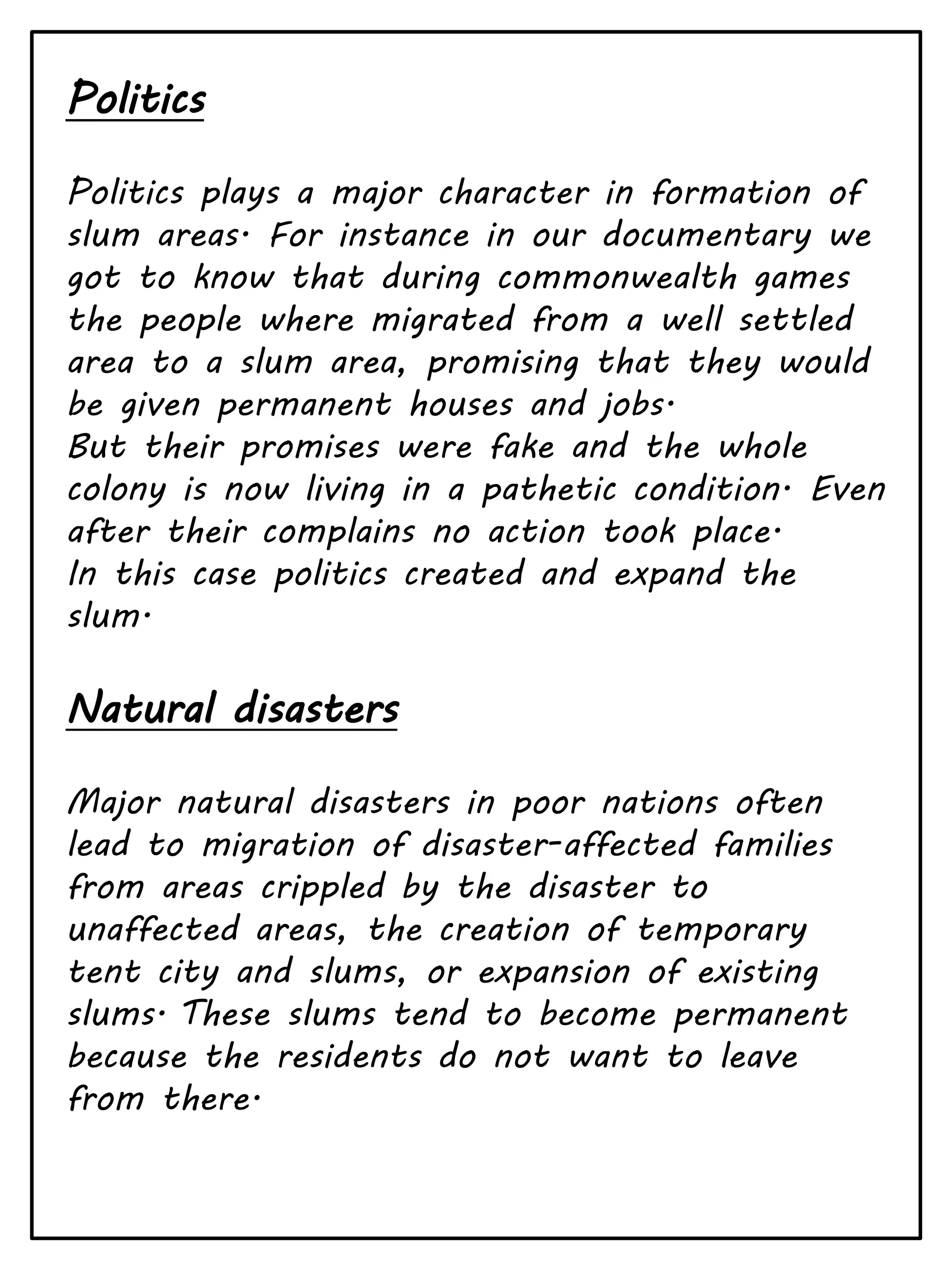 Slums Of India | PPTX