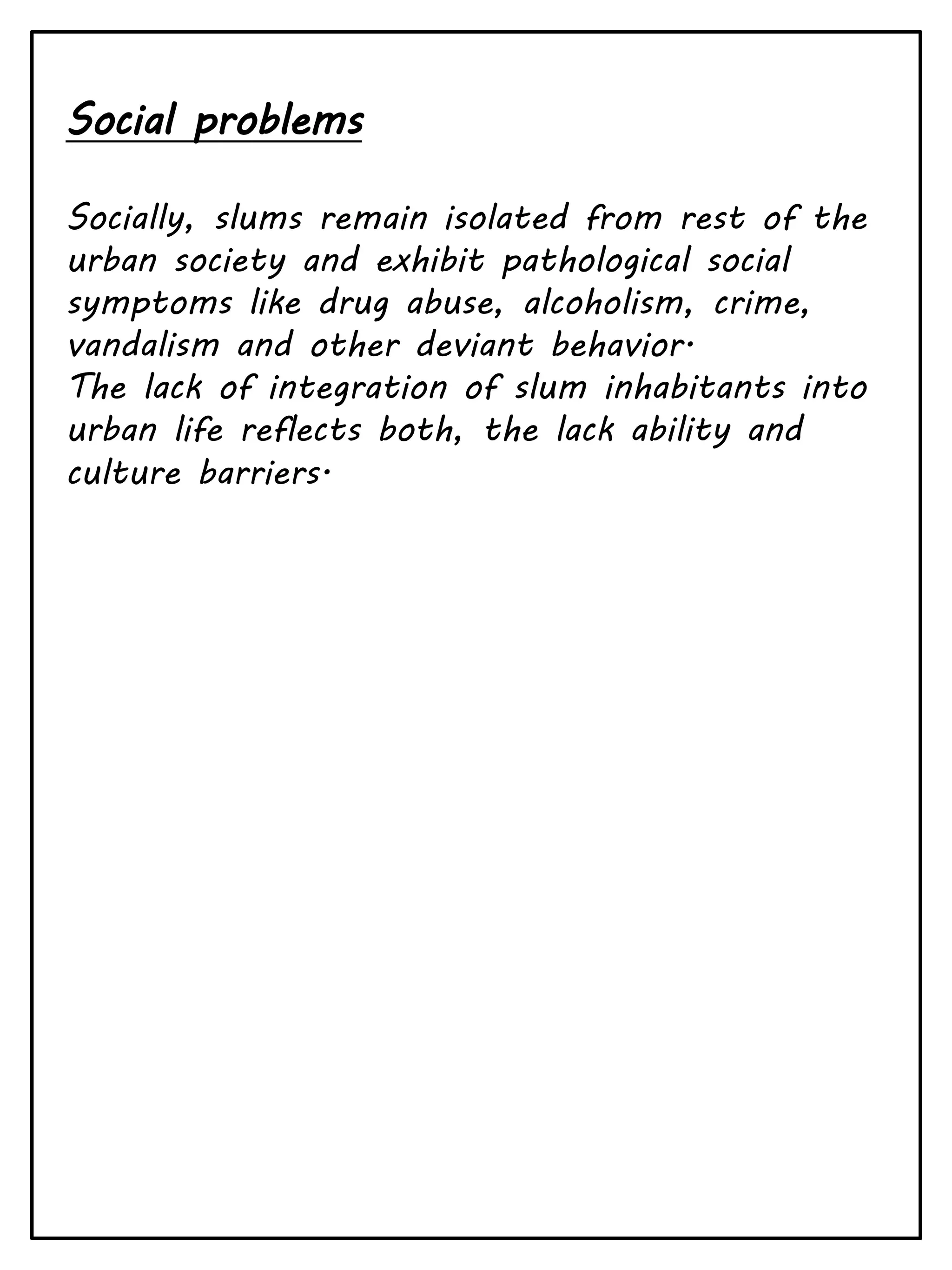 Slums Of India | PPTX