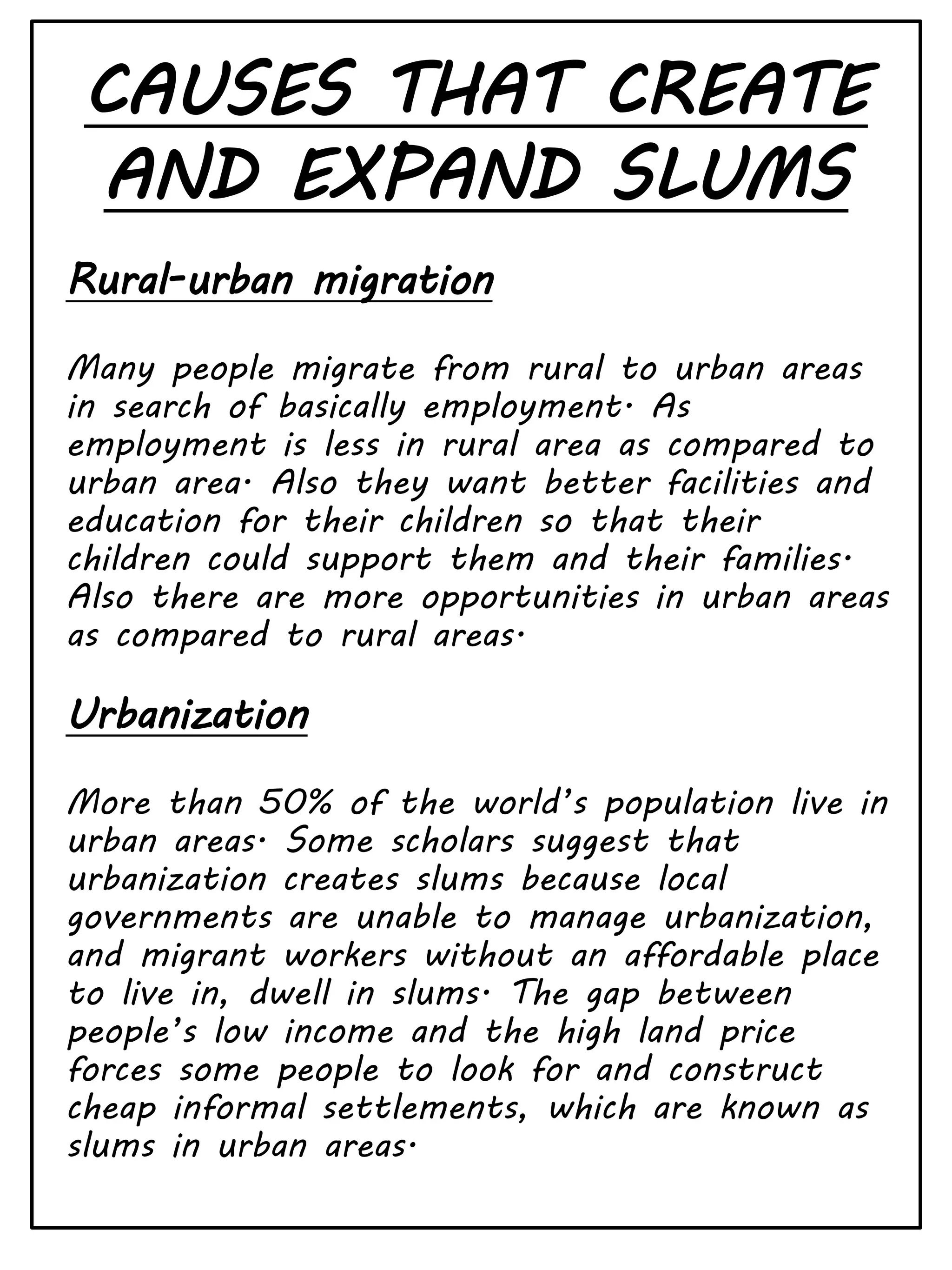 Slums Of India | PPTX