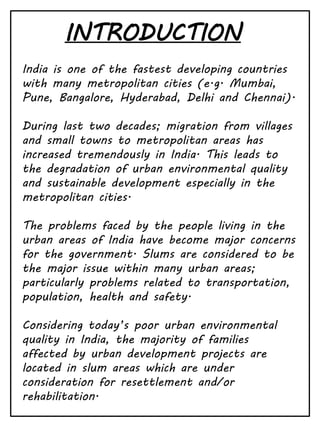 Slums Of India | PPTX