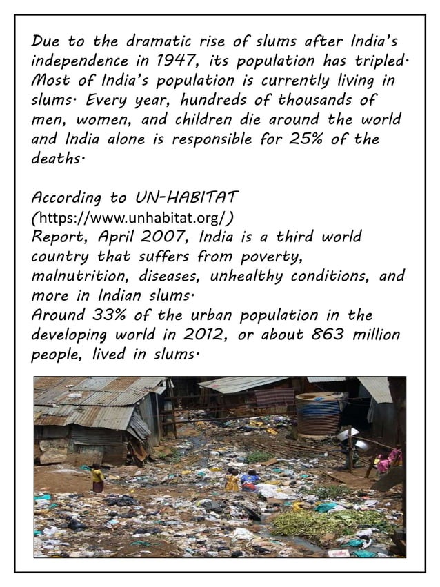 Slums Of India | PPTX