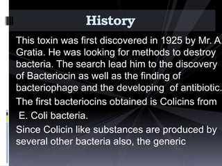 Bacteriocin | PPTX