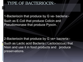 Bacteriocin | PPTX