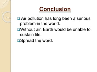 Air Pollution in India | PPTX