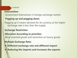 Method of Exchange control | PPTX