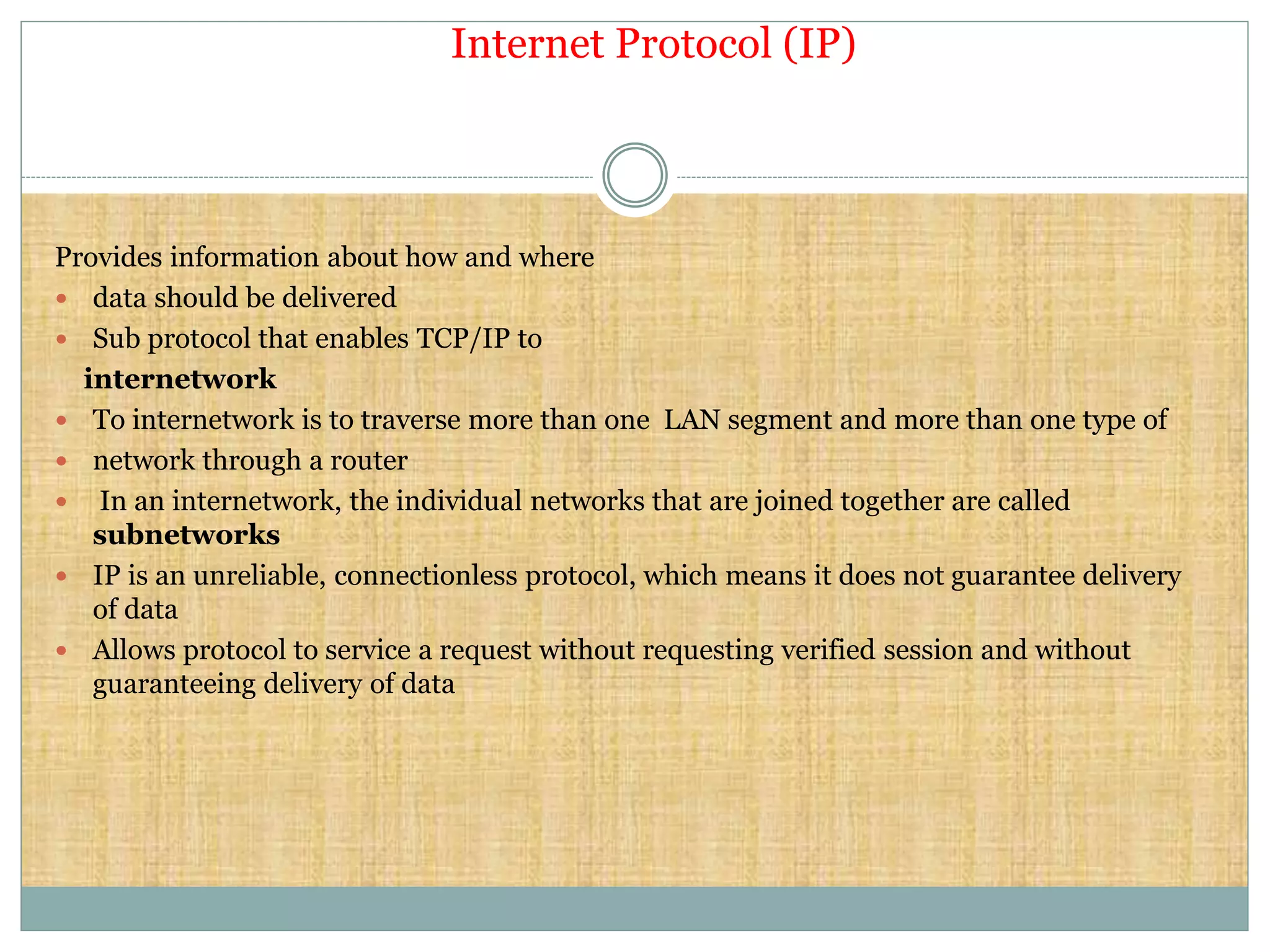 Network protocols | PPT