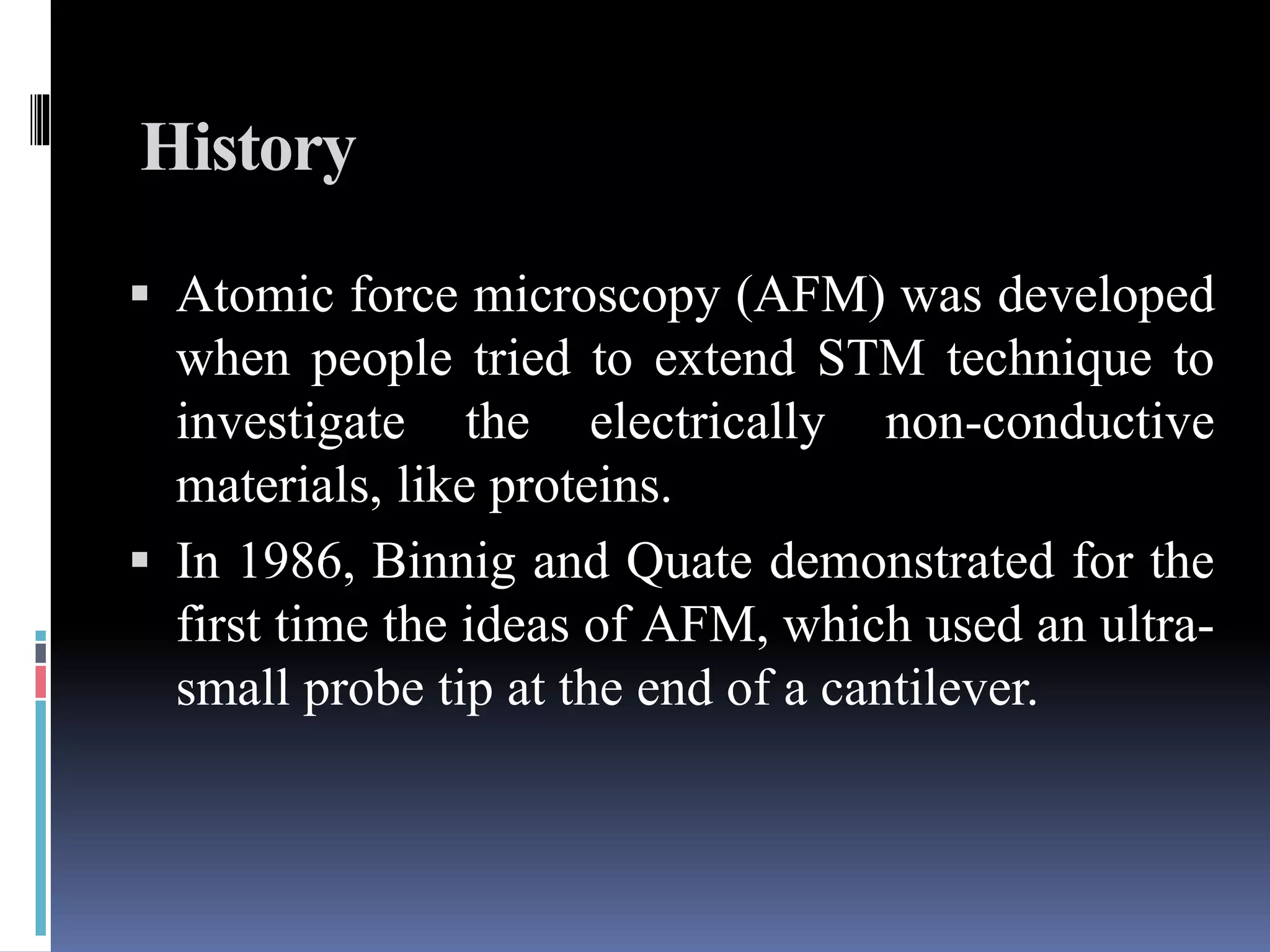 AFM (Atomic Force Microscopy) | PPTX
