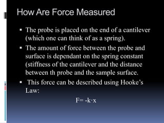AFM (Atomic Force Microscopy) | PPTX
