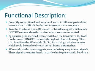 RF Based Home Automation System . | PPT