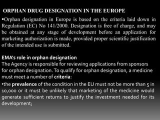 NEW POWER POINT PRESENTATION ON ORPHAN DISEASES AND DRUGS | PPTX