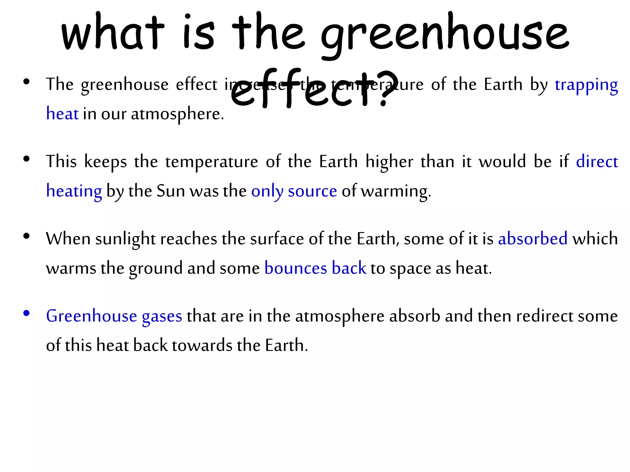 Greenhouse effect PPT | PPTX