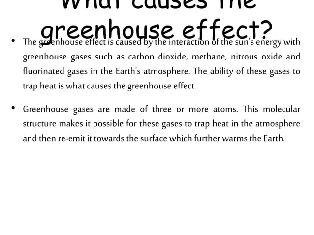 Greenhouse effect PPT | PPT